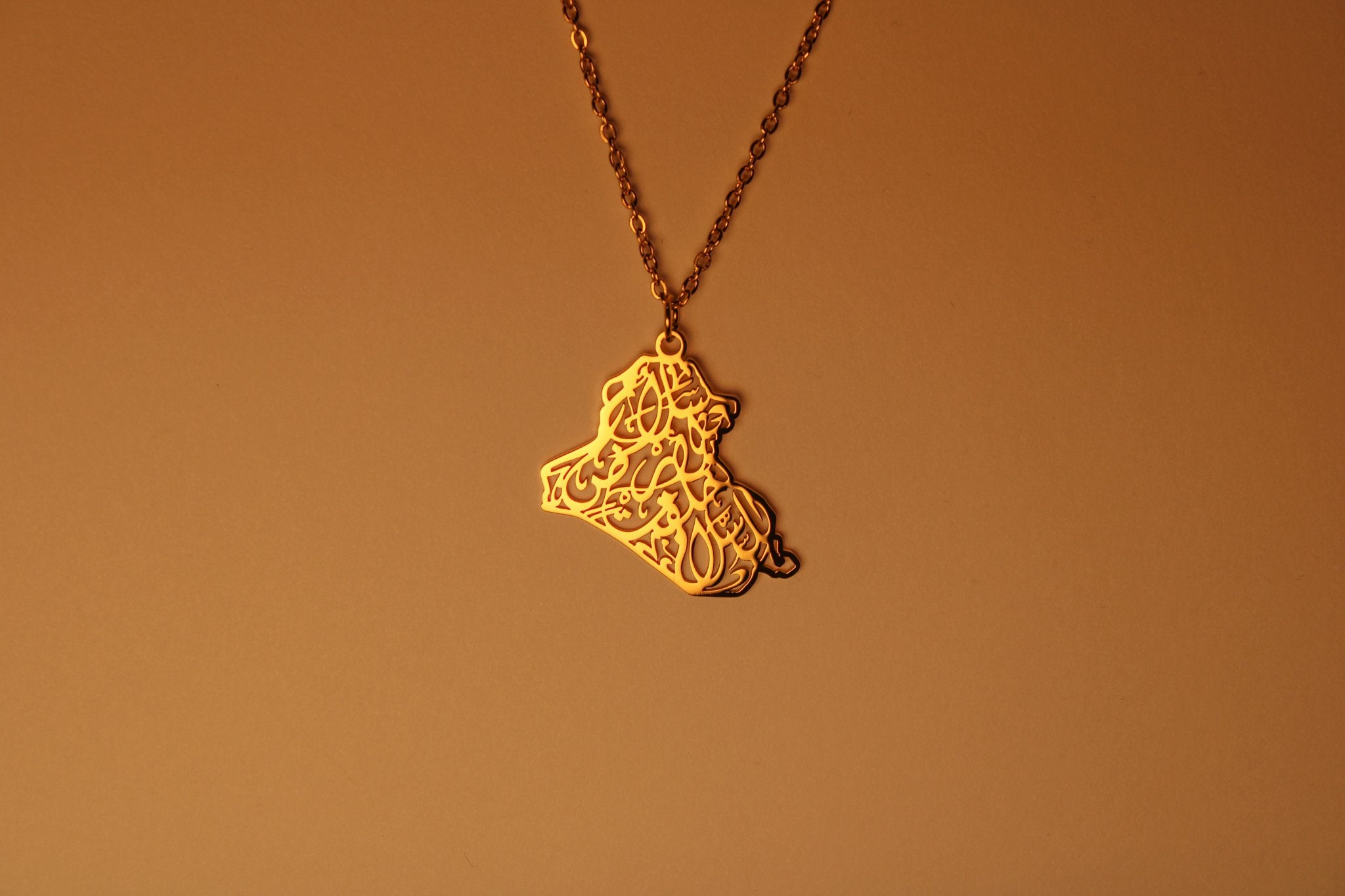 Iraq Necklace (Gold/Silver/Rose Gold) - Olive Tree Jewelry